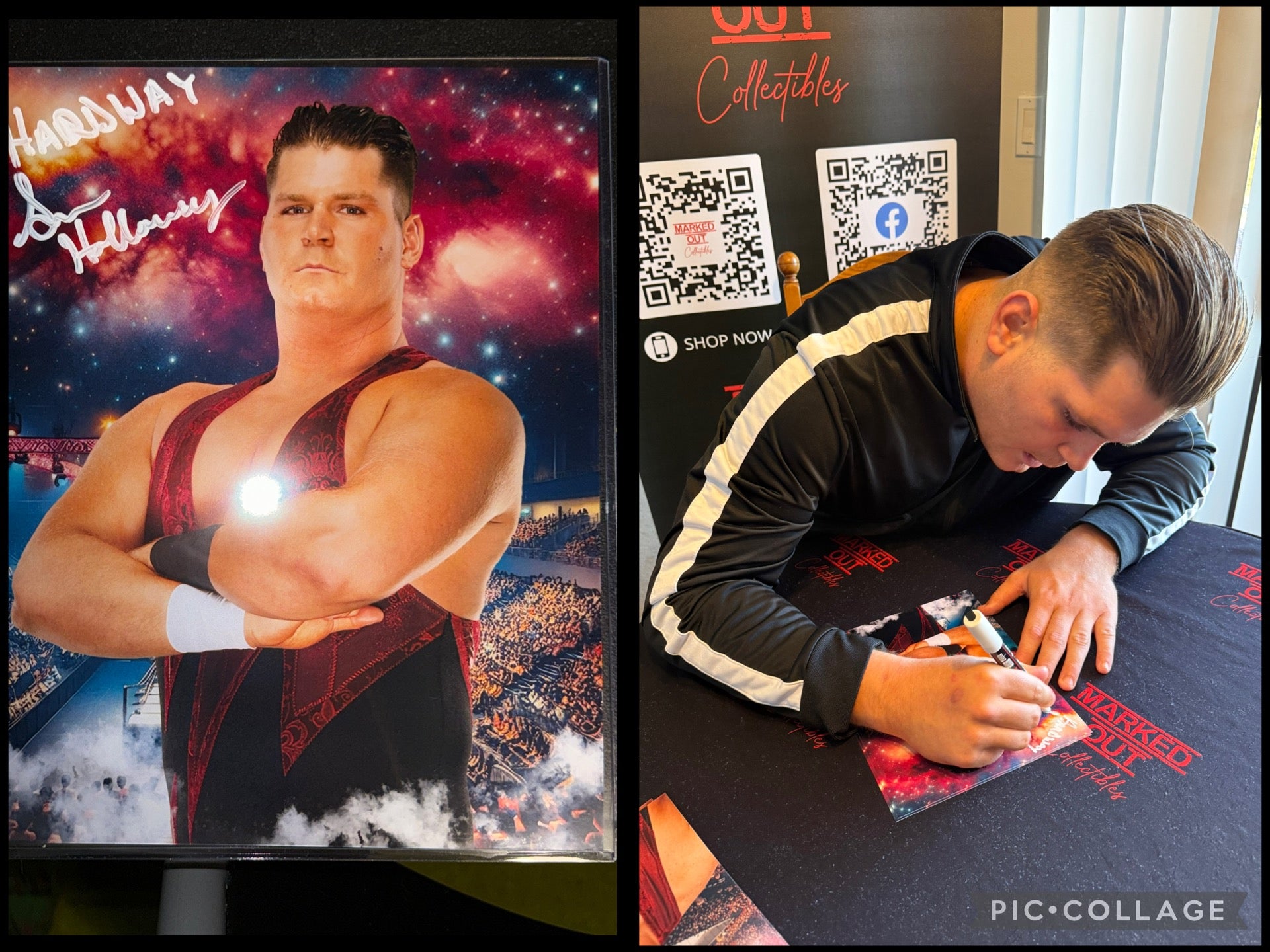 Sam Holloway WWE ID Prospect Signed Metallic 8x10 Custom Edit | Marked ...