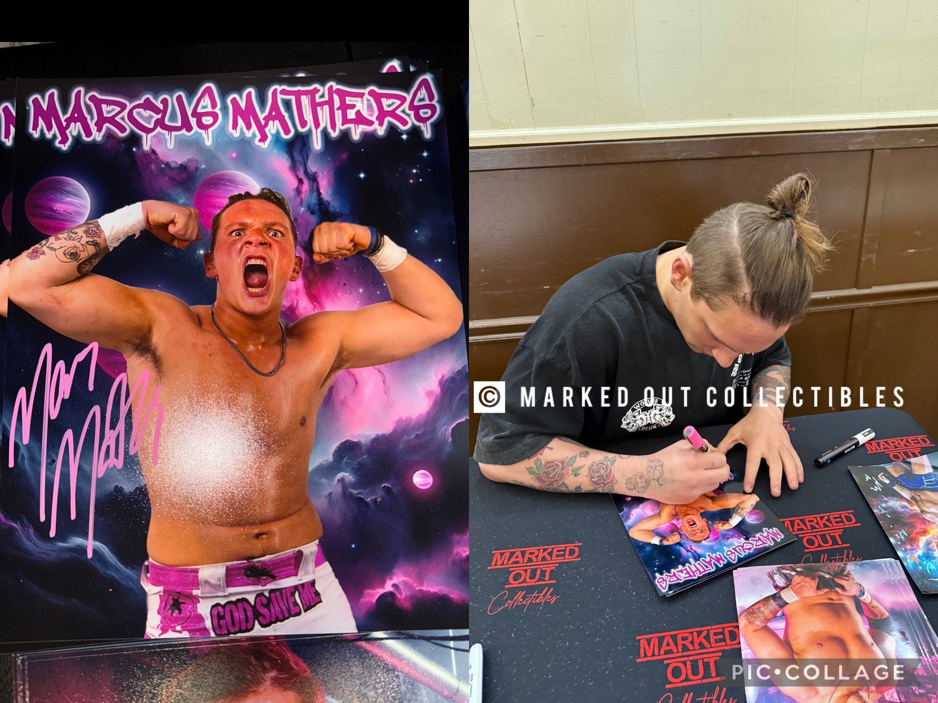 Marcus Mathers WWE ID Prospect Signed Matte 8x10 Custom Edit | Marked ...