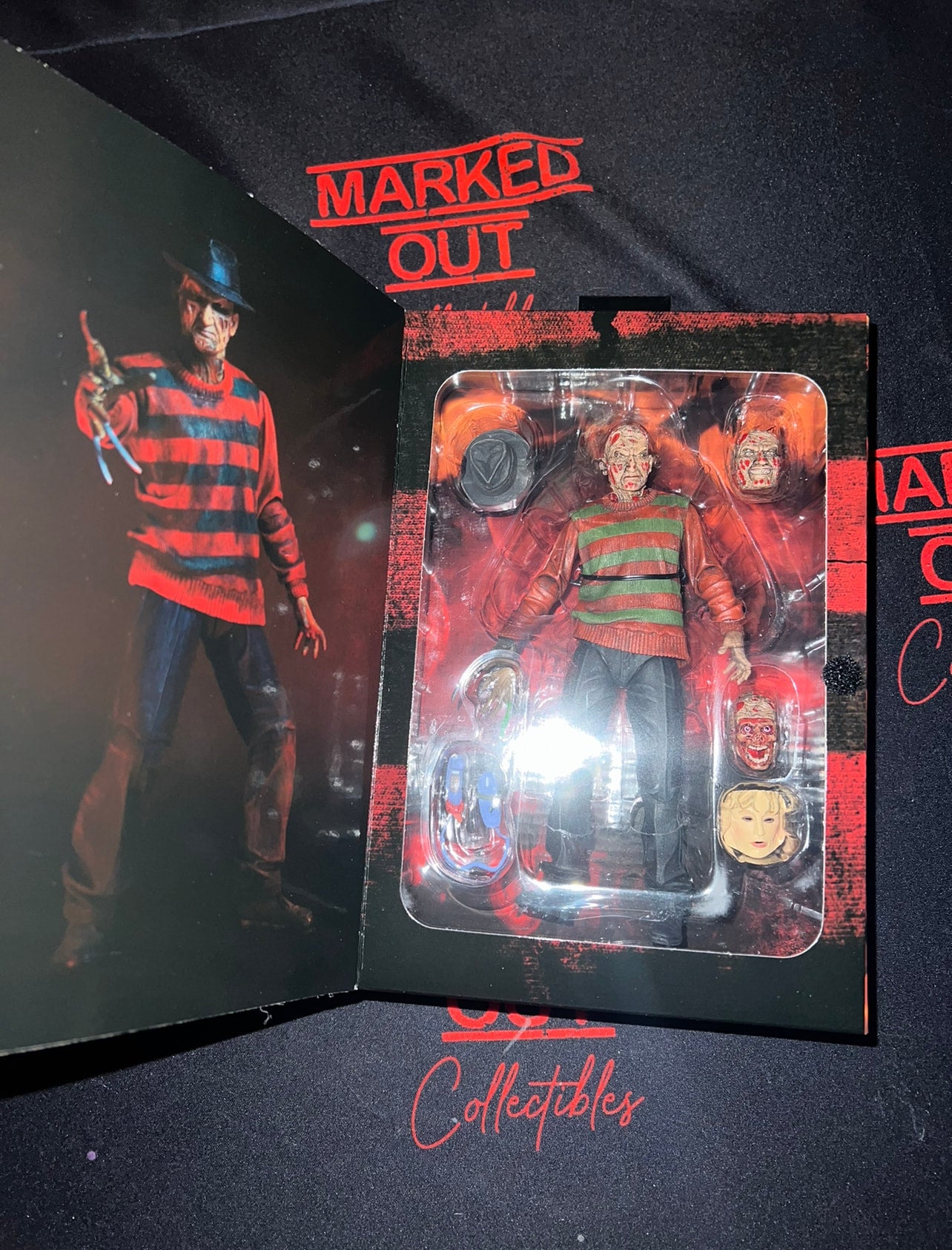 NECA Ultimate Freddy Krueger Action Figure Case Fresh | Marked Out ...